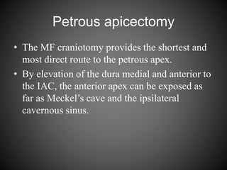 middle fossa surgery | PPT