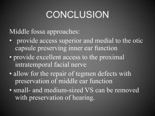 middle fossa surgery | PPT