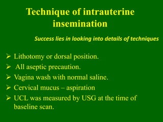Predictive Factors influencing pregnancy rate after intrauterine ...