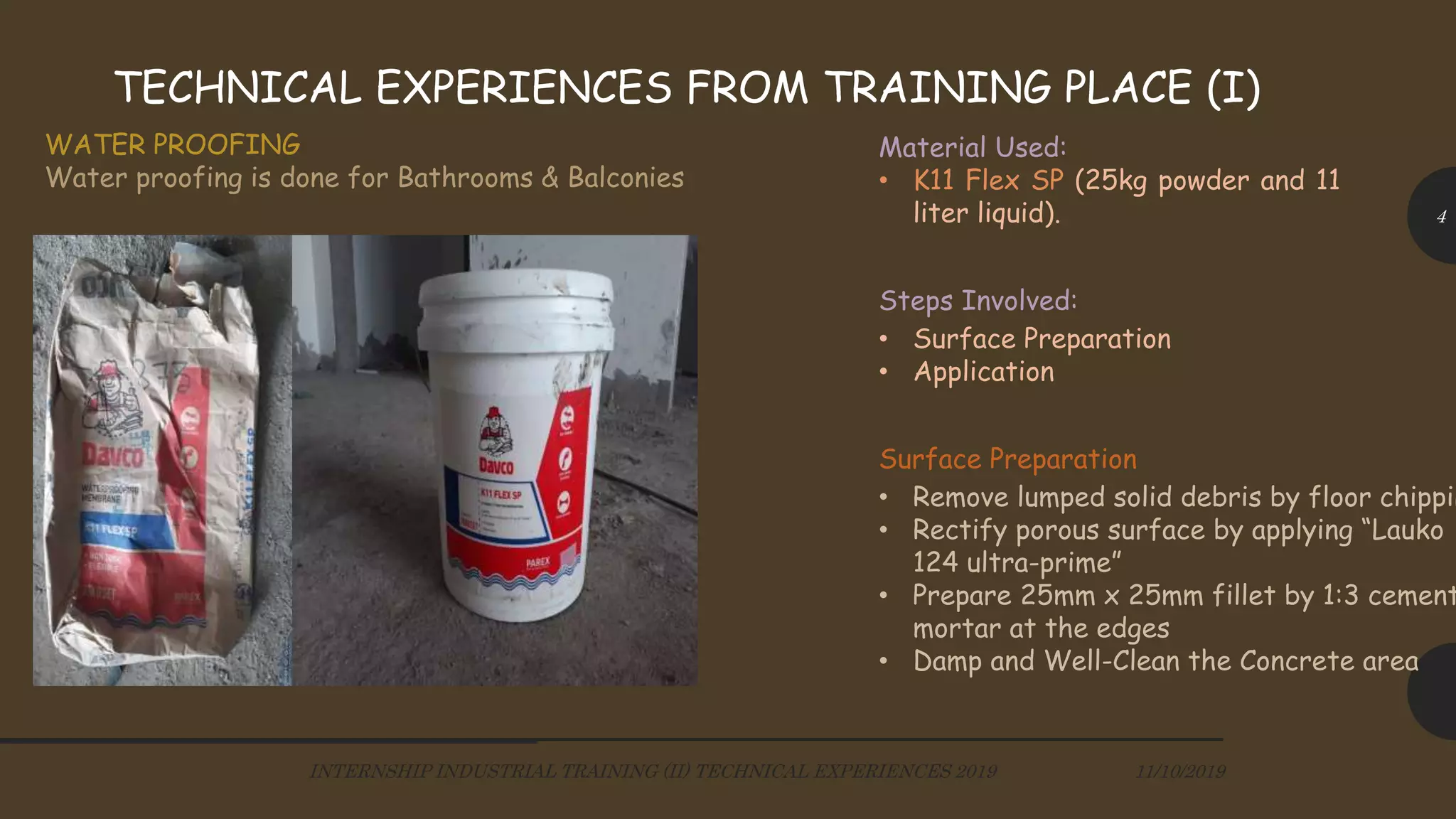 INTERNSHIPS TRAINING IN A PILING SITE | PPTX