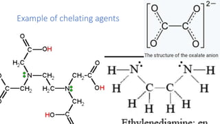 Chelating agents and it's application | PPTX