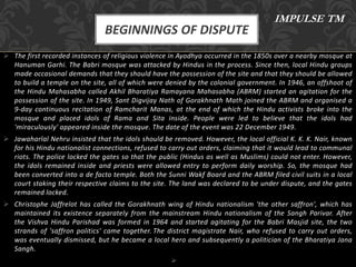 Ayodhya Dispute & Verdict | PPTX