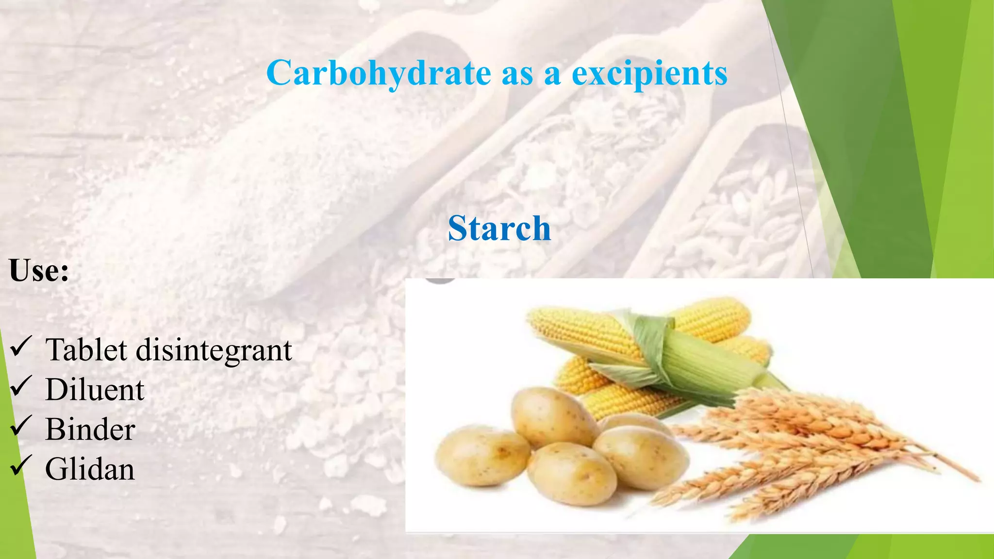 Carbohydrate Derivatives as Pharmaceutical Excipients | PPTX ...