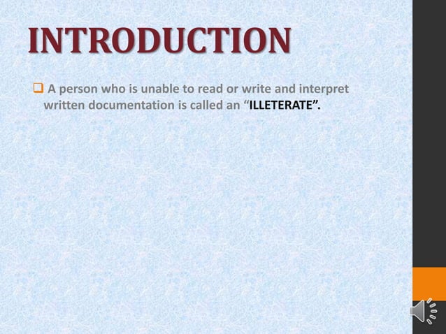 Illiteracy | PPT