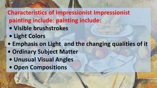 impressionism and post impressionism | PPTX