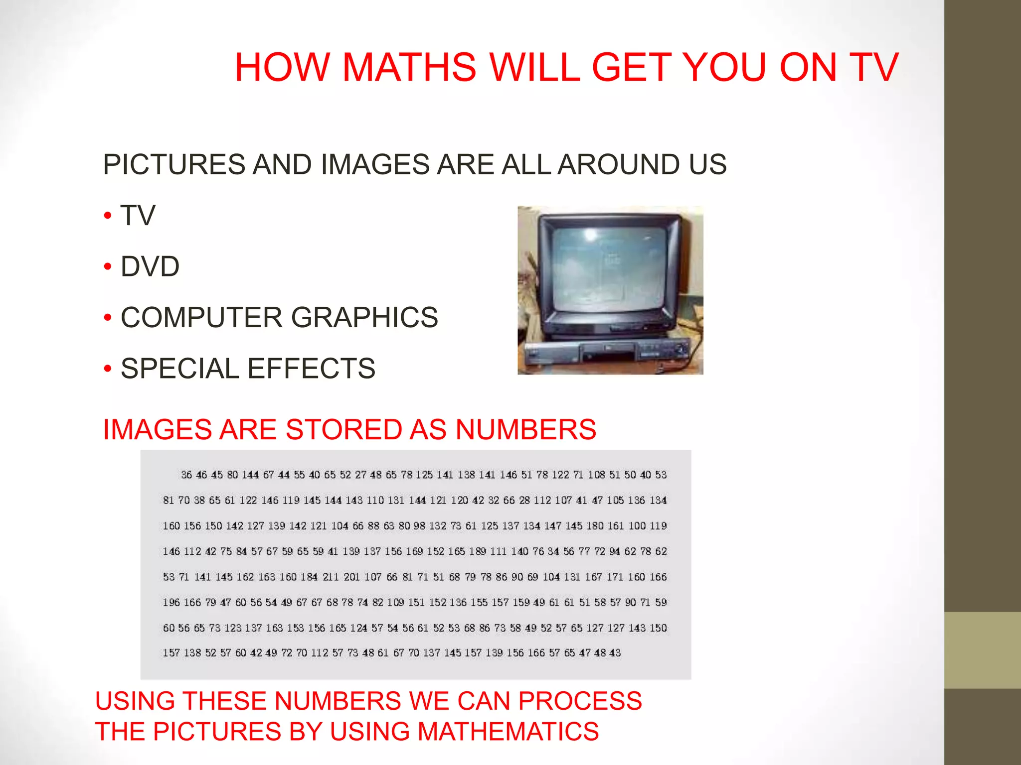 Applications of Mathematics | PPT