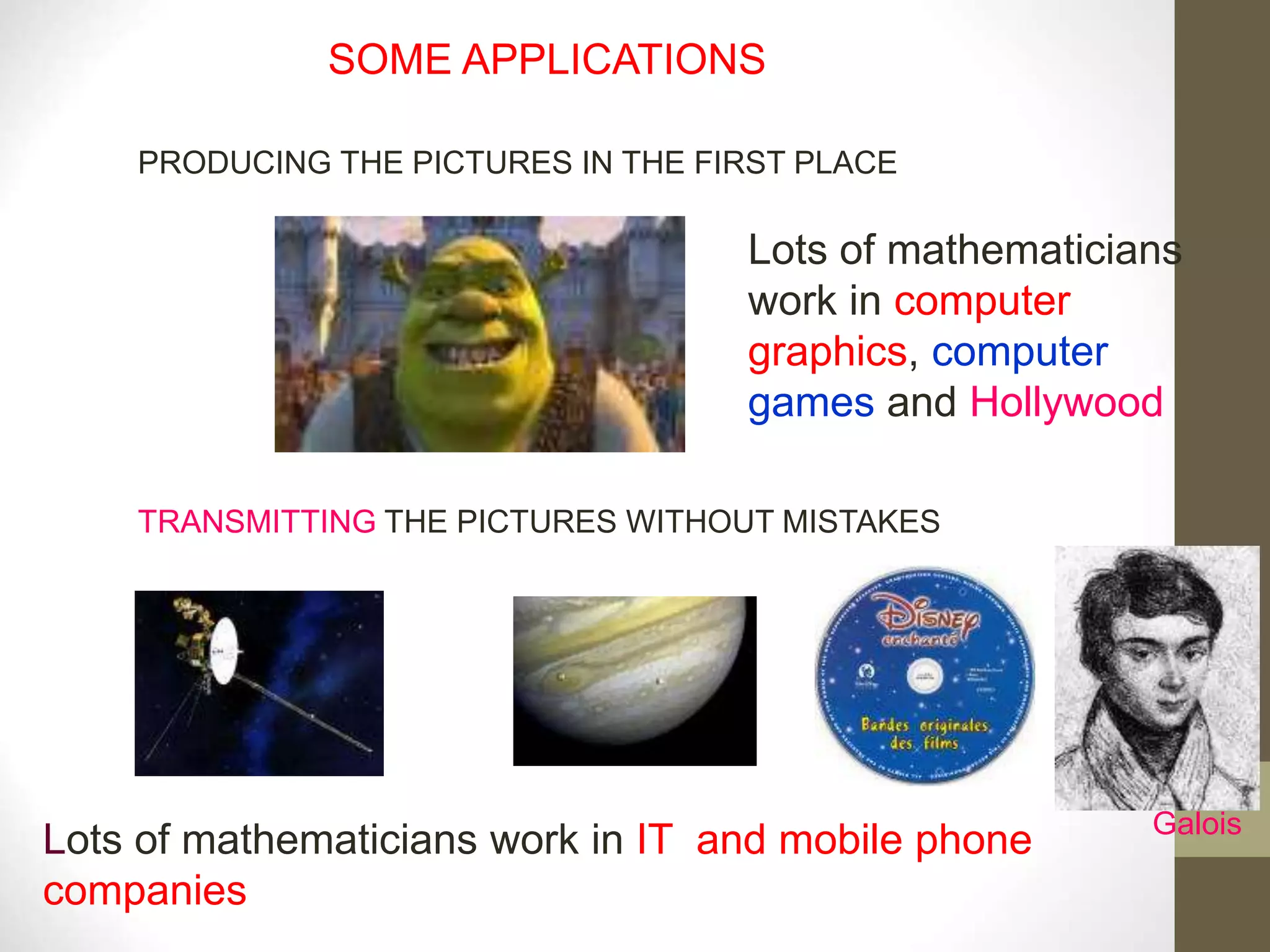 Applications of Mathematics | PPT