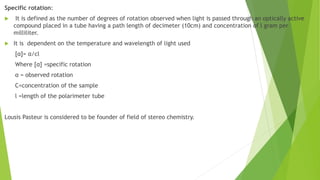 Optical Isomerism- Reema | PPTX