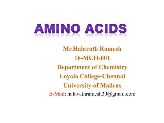 Amino Acids | PPT