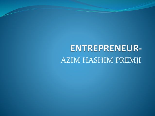 presentation on Azim premji | PPTX