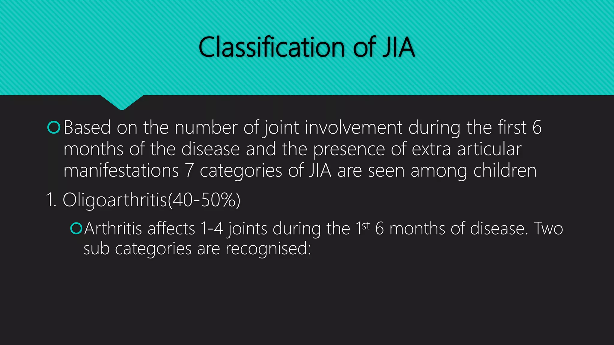 A case presentation on juvenile idiopathic arthritis | PPTX
