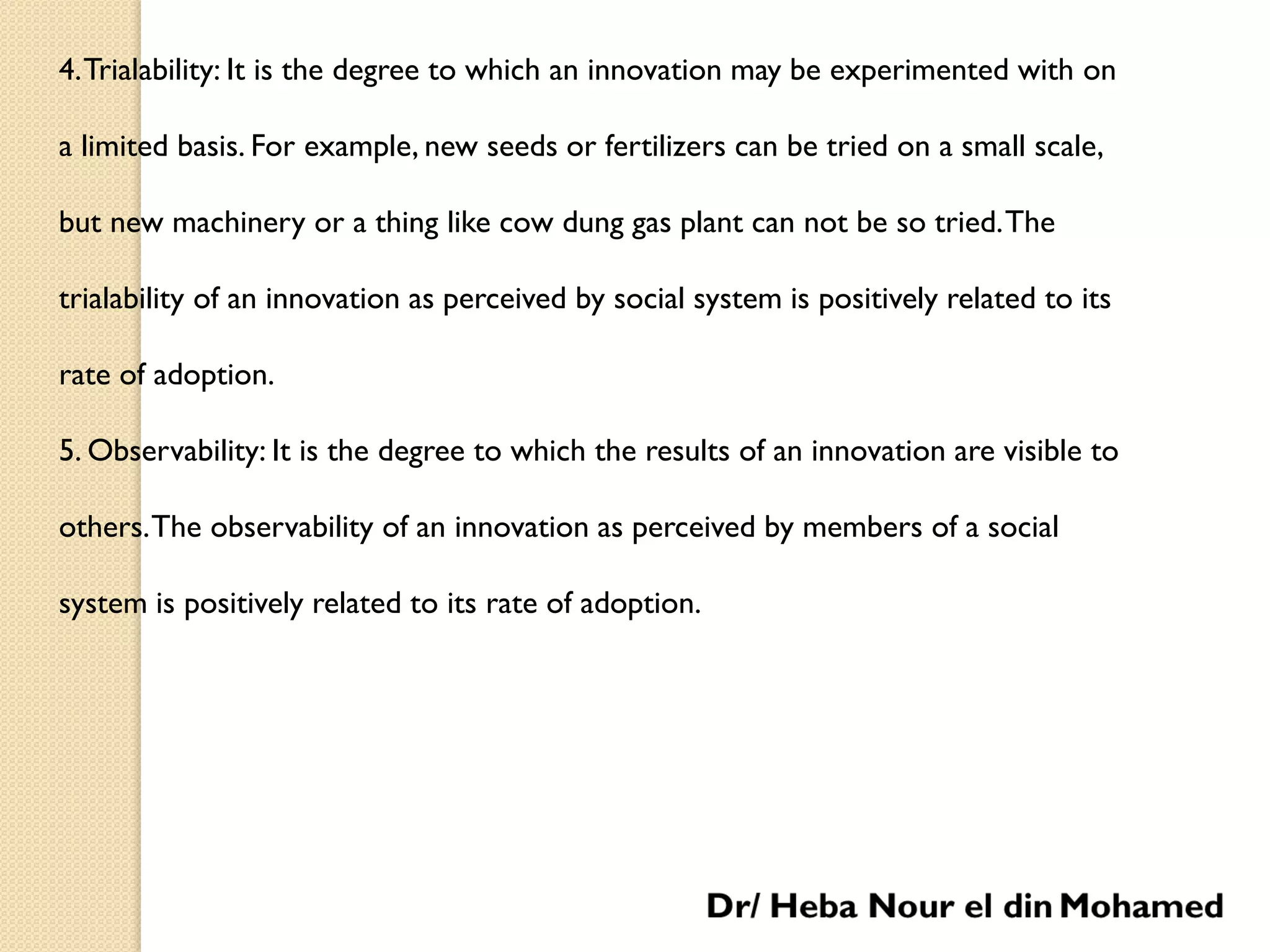 Diffusion and Adoption of Agricultural Innovations | PDF