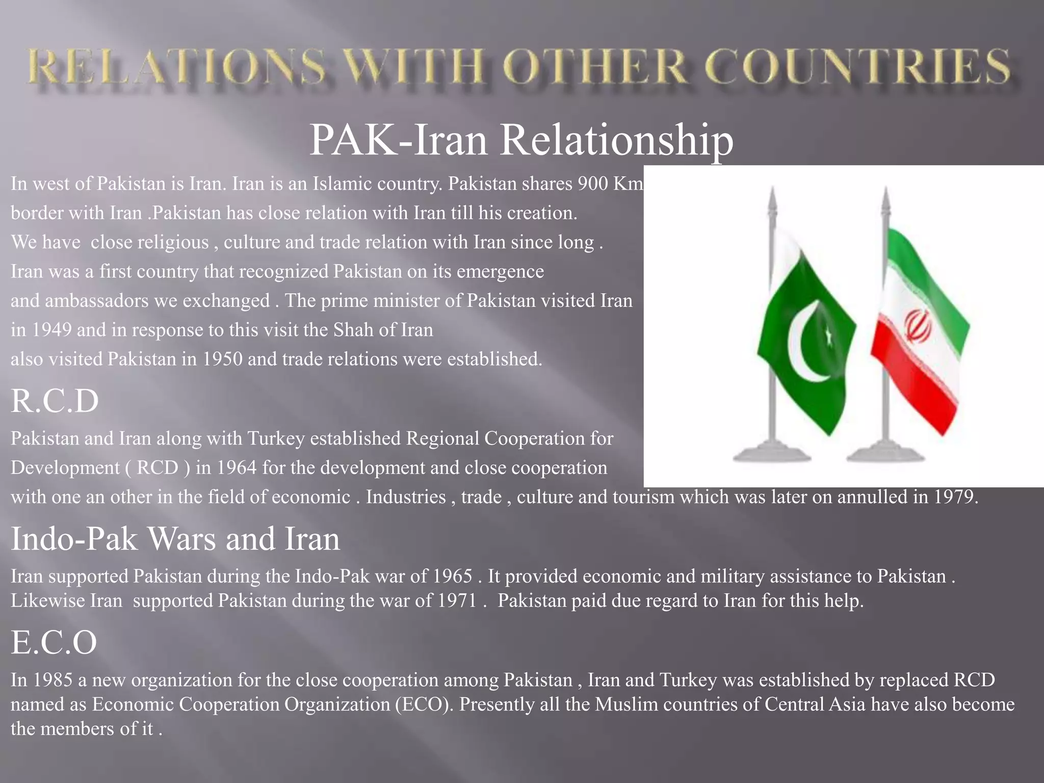 Foreign Policy of Pakistan | PPTX
