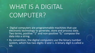 digital computers | PPTX