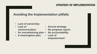 Strategy of Implementation | PPTX