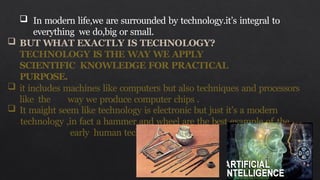Presentation on present trending technologys | PPT