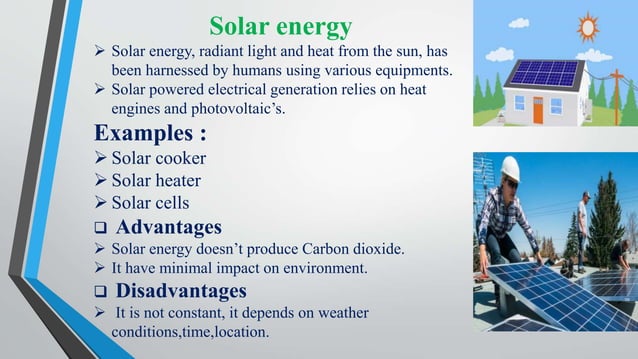 Presentation Topic:- Source of Energy | PPT