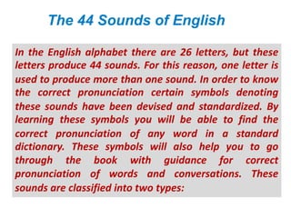44 Sounds of English | PPTX