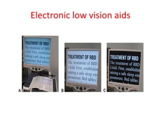 low vision aids | PPT