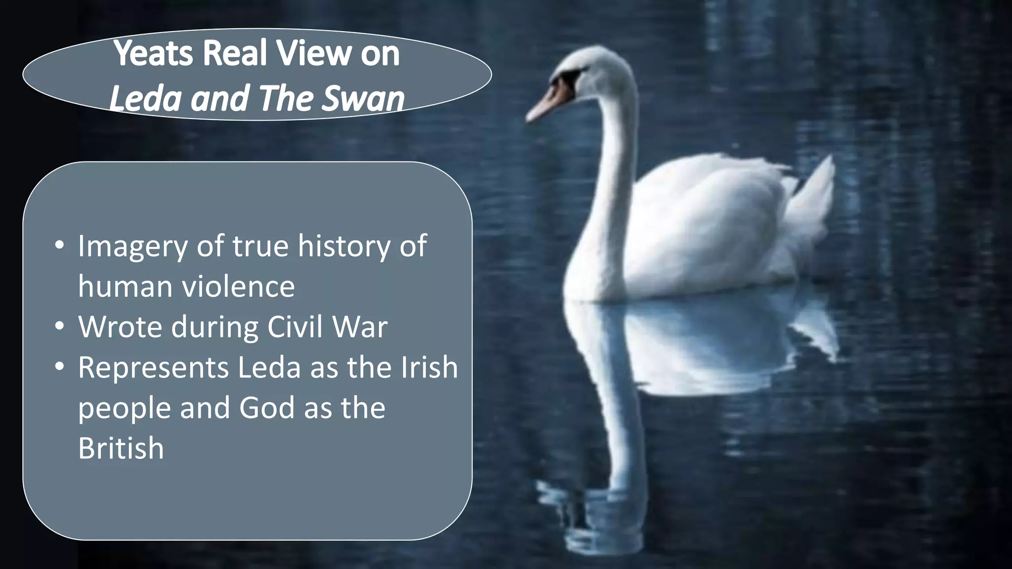 Myth vs Reality in Leda and The Swan | PPT