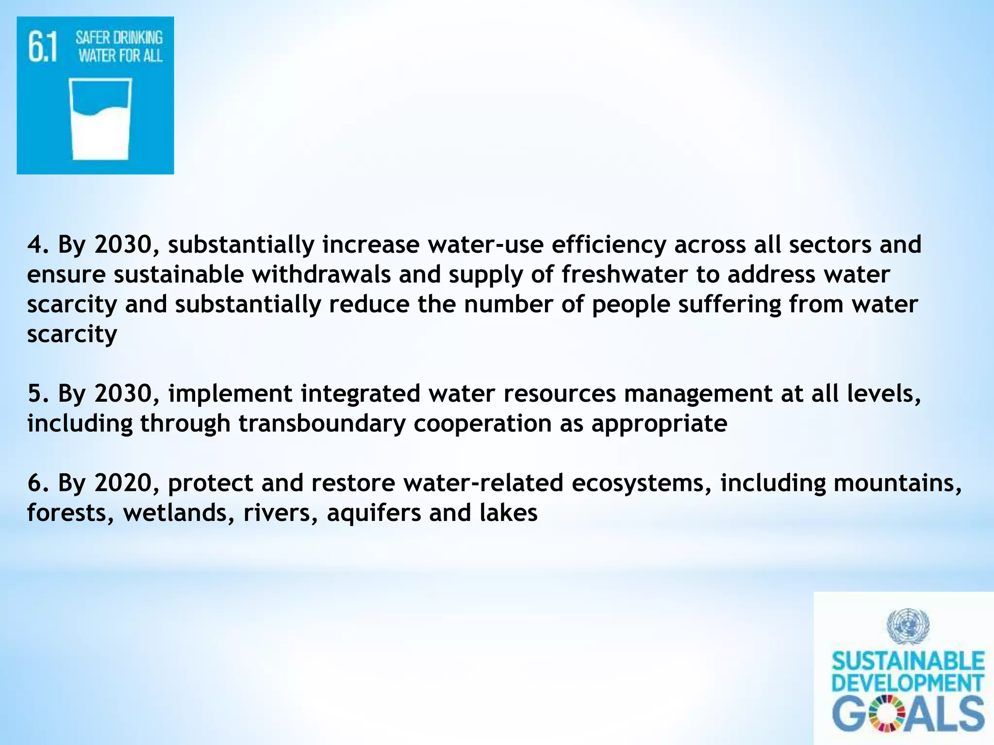 clean water and sanitation | PPTX