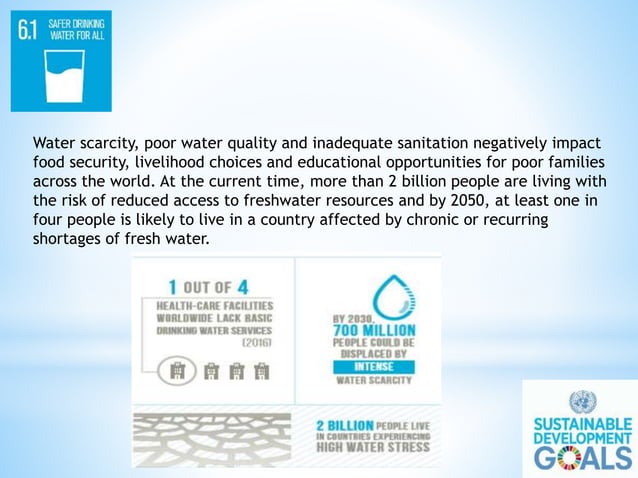 clean water and sanitation | PPTX