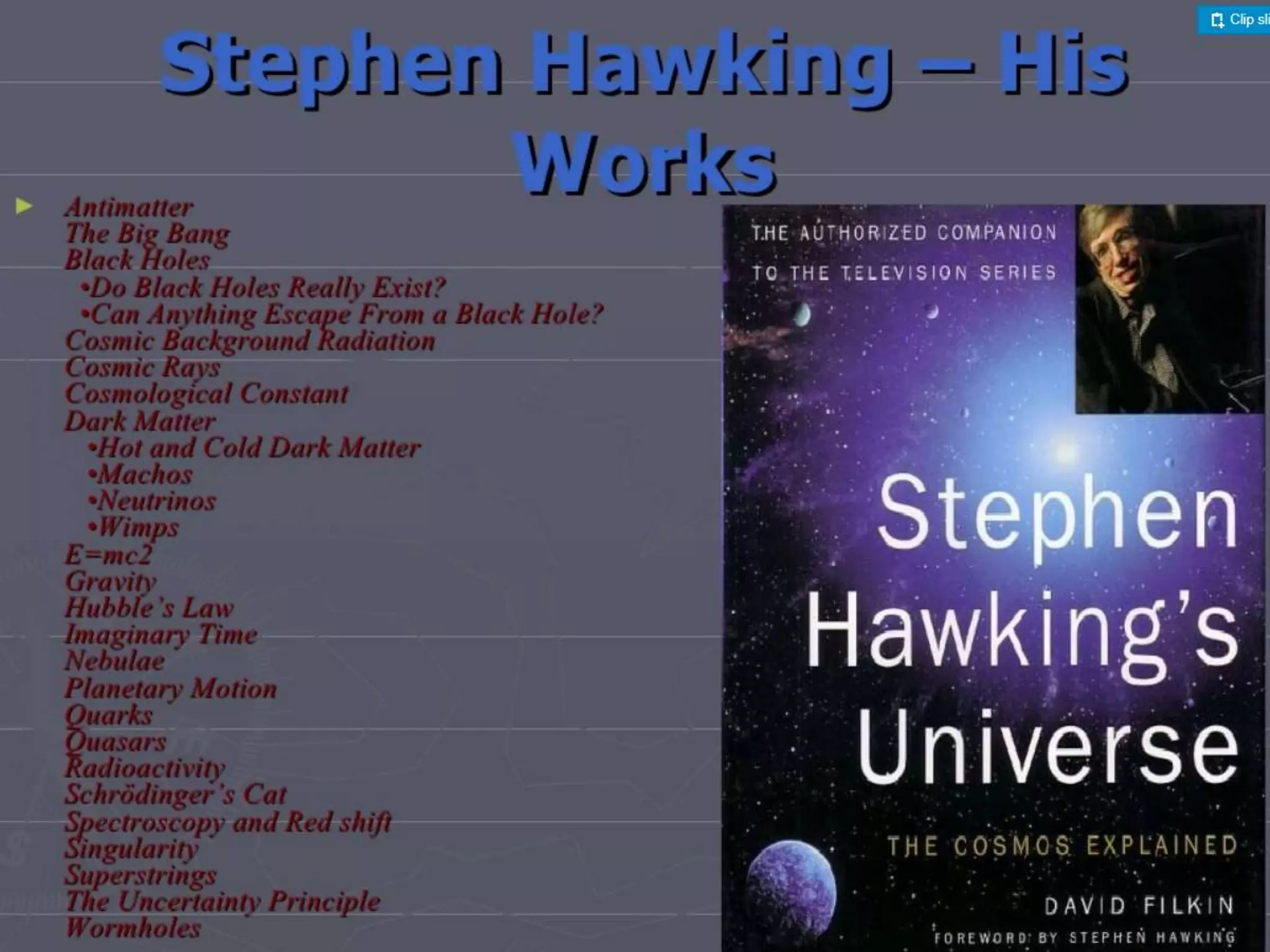 History of life of Stephen hawking | PPTX