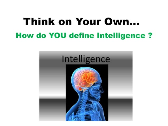 thurstone theory of intelligence | PPTX | Science