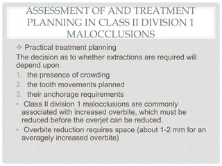 classII division 1 malocclusion | PPTX