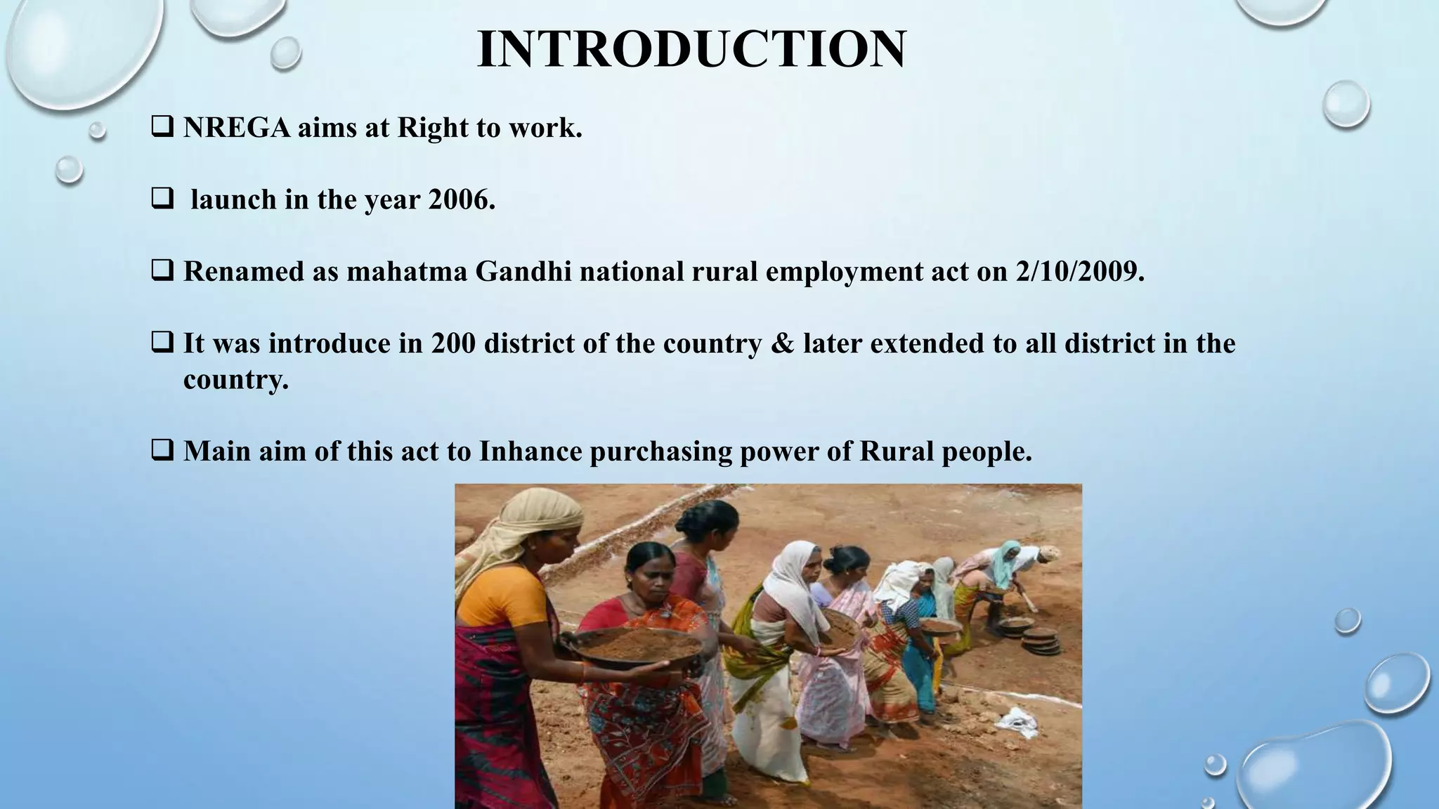 Impact of MGNREGA Scheme | PPTX