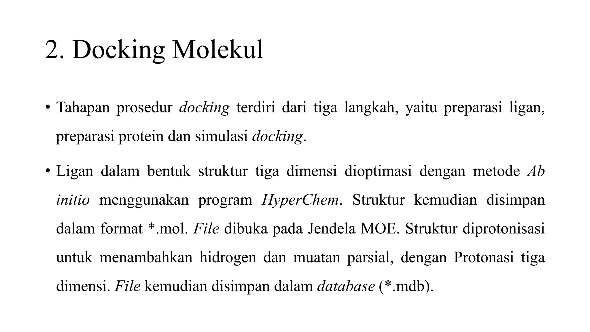 Presentasi Rancangan Obat - Studi In Silico HKSA Senyawa Turunan Benzimidazole | PPTX