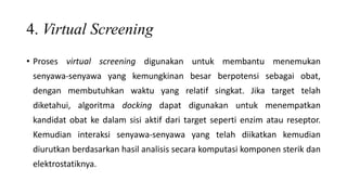 Presentasi Rancangan Obat - Studi In Silico HKSA Senyawa Turunan Benzimidazole | PPTX
