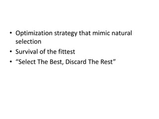 genetic programming | PPTX