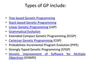 genetic programming | PPTX