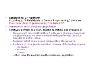 genetic programming | PPTX