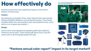 The integrated Campaign: Pantone annual color launching | PPT