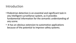 pedestrian detection | PPTX