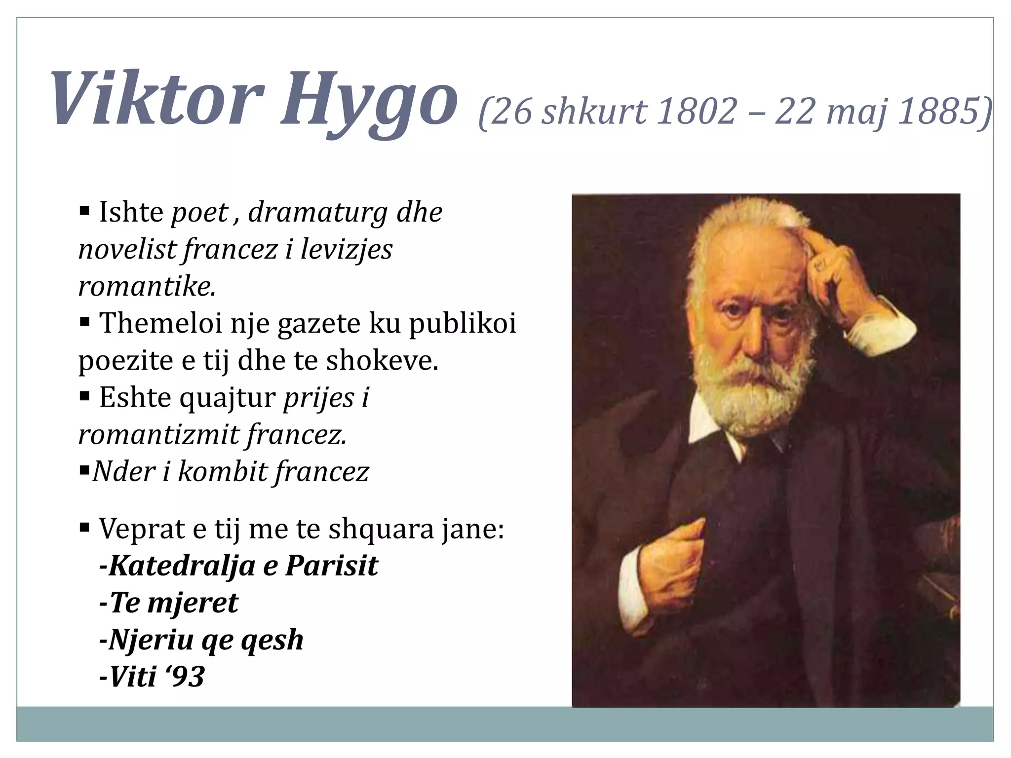 Projekt "Letersi": Katedralja e Parisit - Viktor Hygo | PPTX