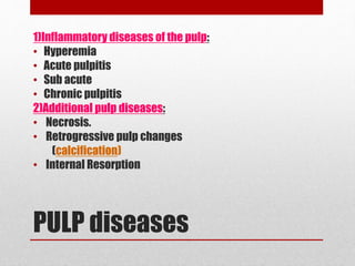 pup and periapical diagnoses | PPTX