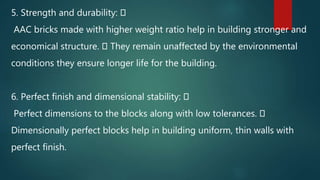 CONSTRUCTION USING AAC BLOCKS | PPTX