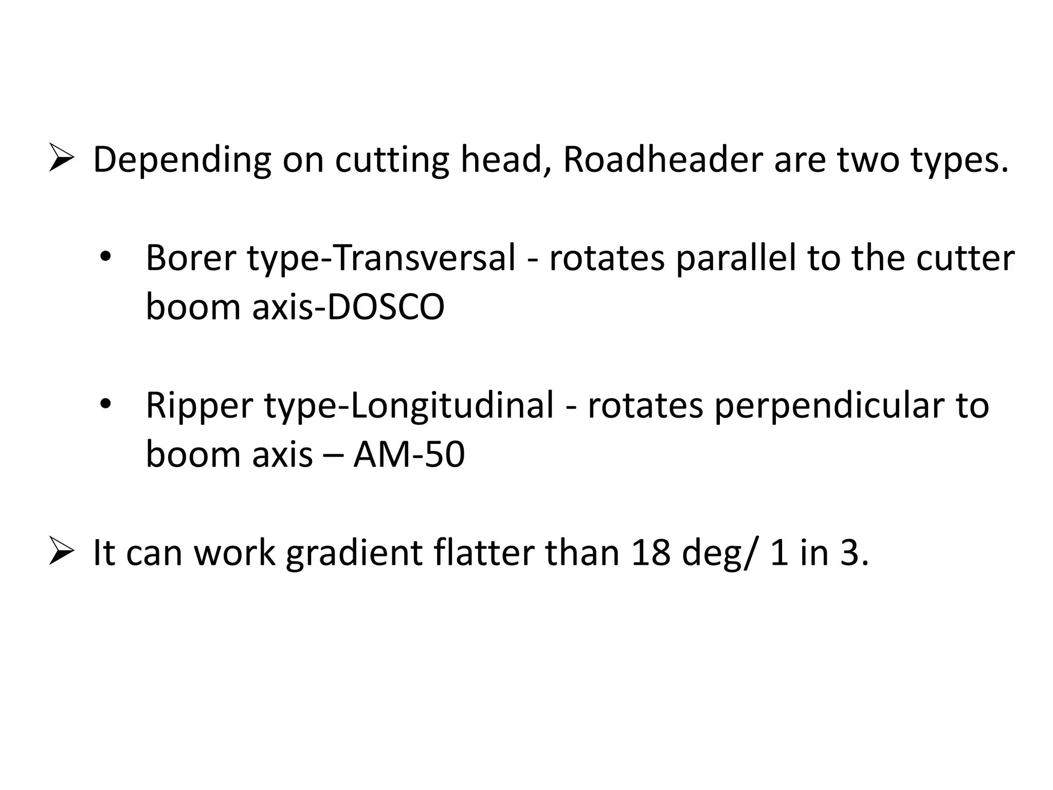 Road Header and Bolter Miner | PPTX