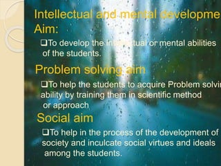 Aims and objectives | PPTX
