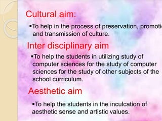 Aims and objectives | PPTX