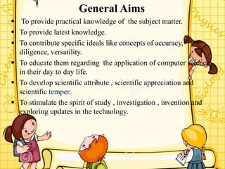 Aims and Objectives | PPTX