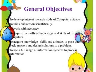Aims and Objectives | PPTX