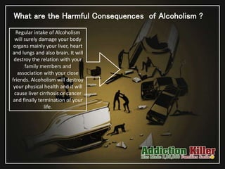 Are you not able to quit alcohol? Addiction killer will stop it! | PPTX