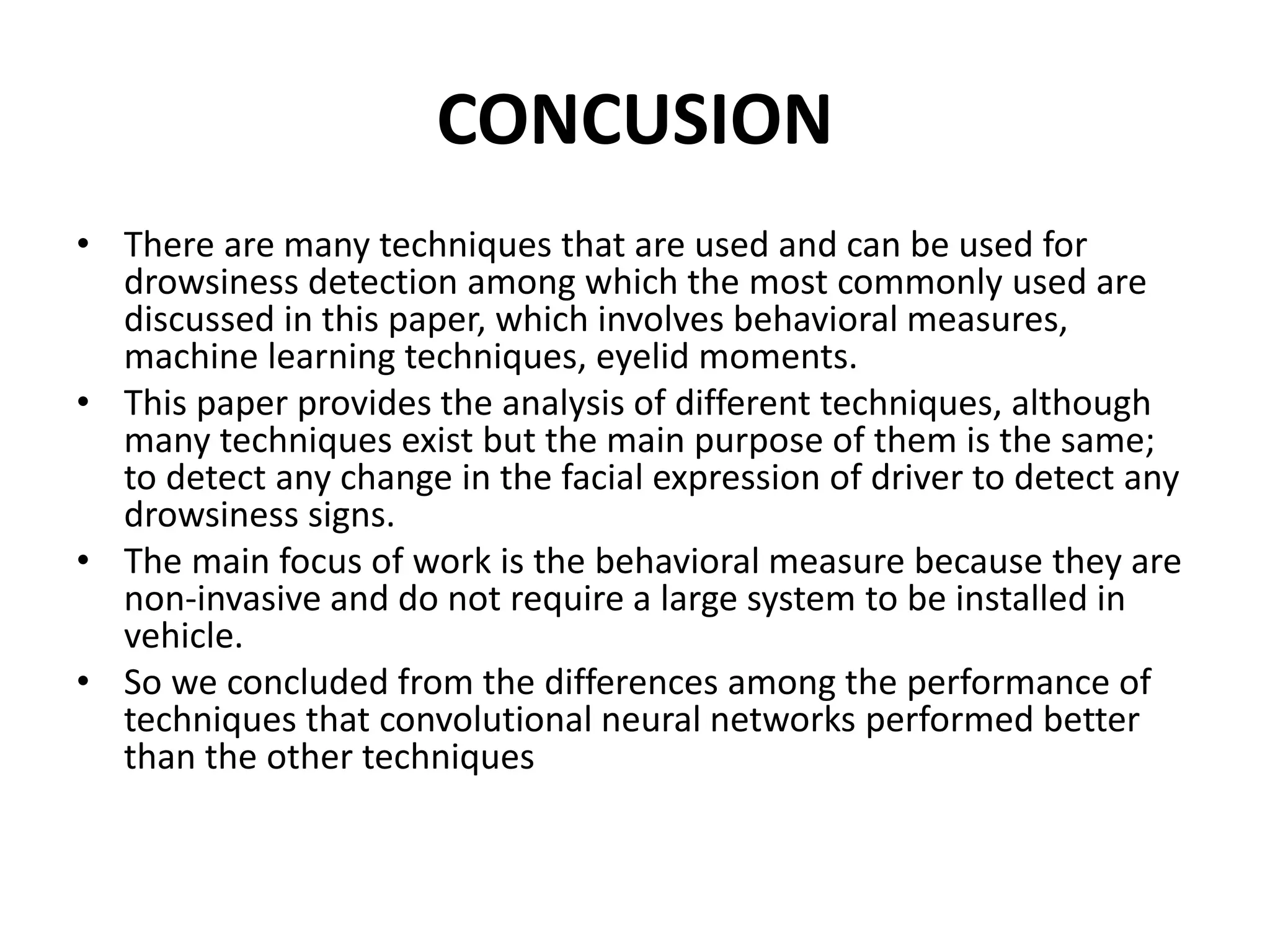 Driver Drowsiness Detection Review Pptx