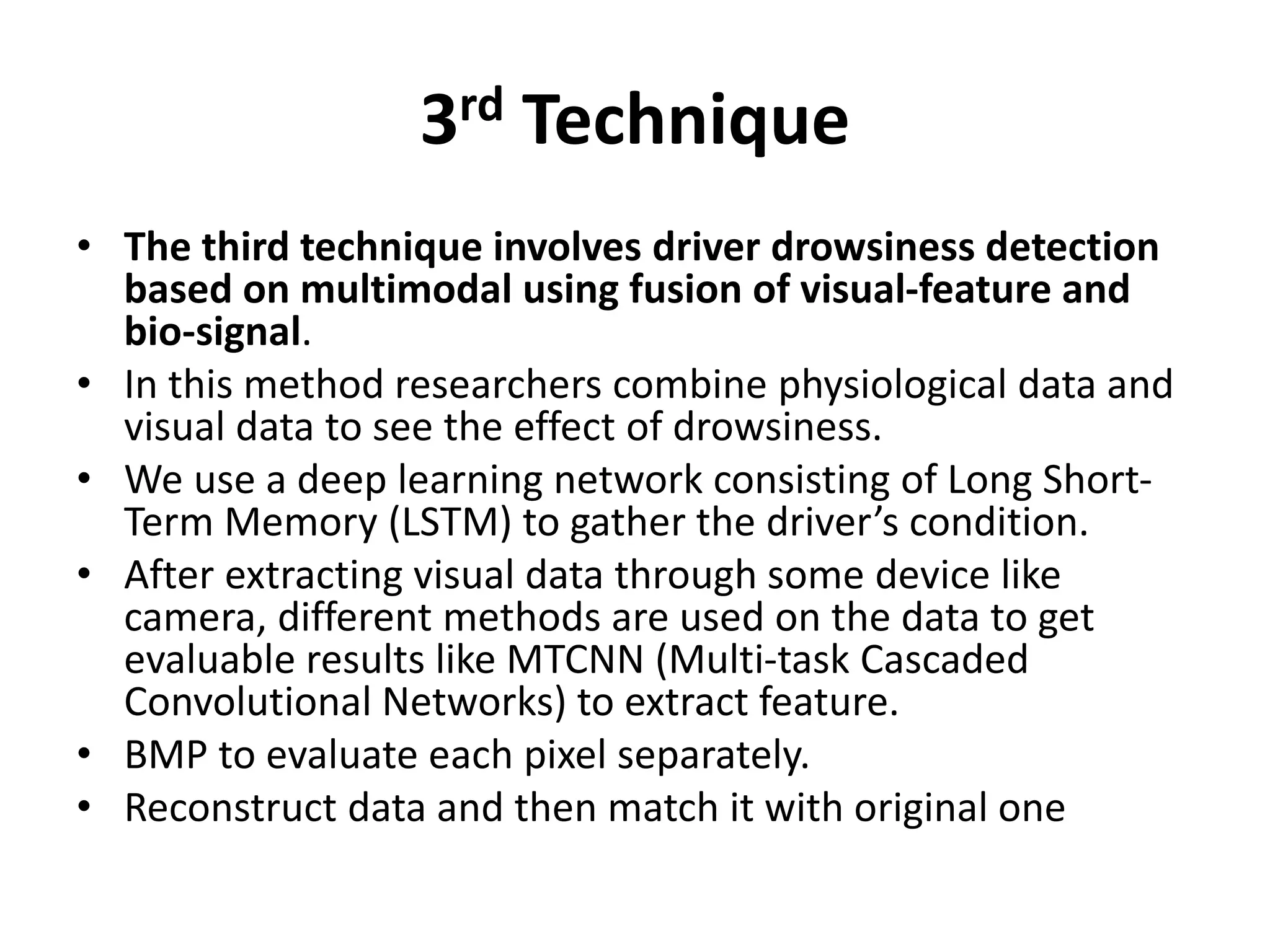 Driver Drowsiness Detection Review Pptx