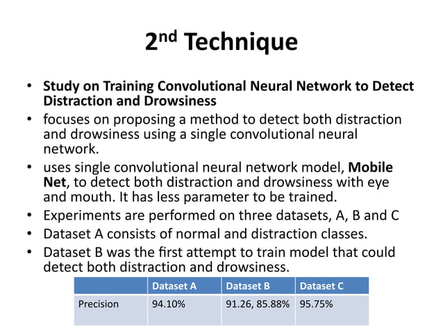 Driver Drowsiness Detection Review | PPTX