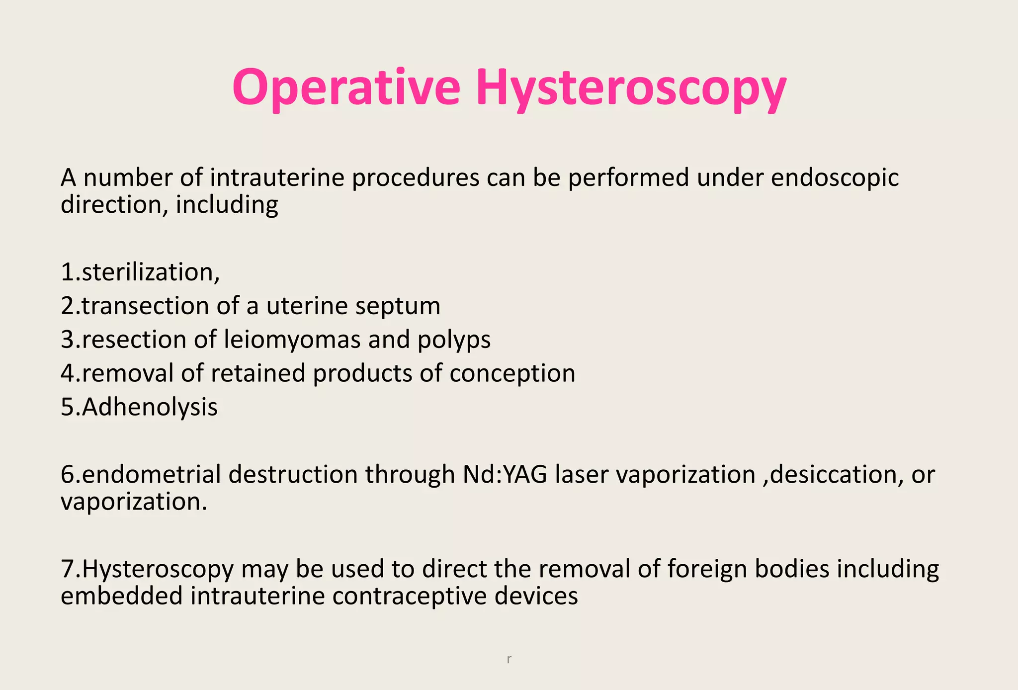 Endoscopy and laparoscopy in gynecology and obstetric | PPTX
